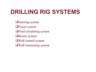 Drilling Rig And Rig Components | PPT