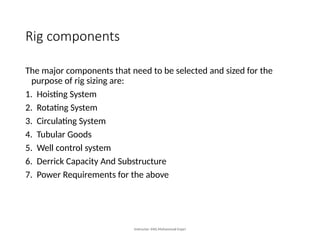 Rotary Drilling Rigs and its Components and the functions of these ...