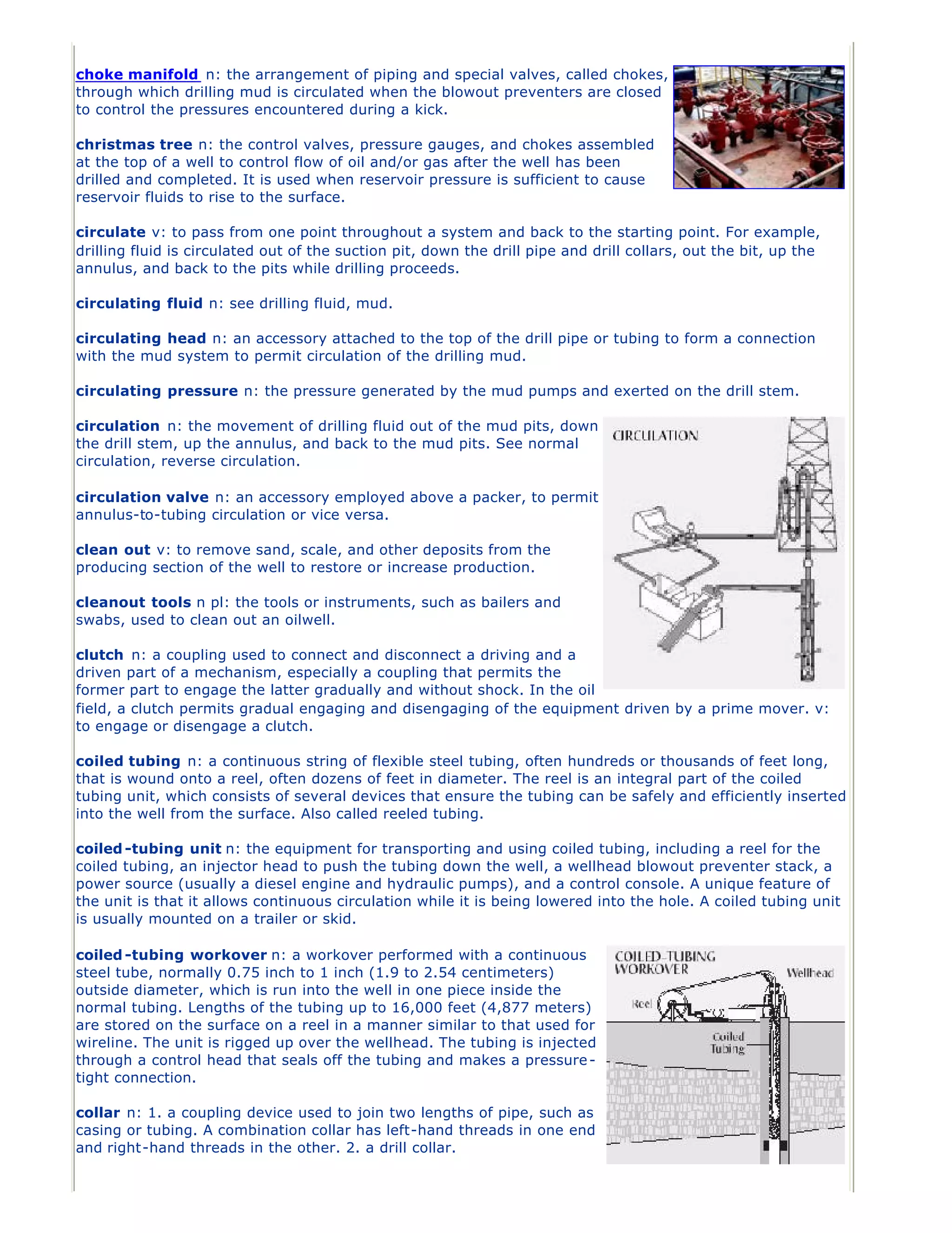 Drilling rig components ( illustrated glossary ) | PDF