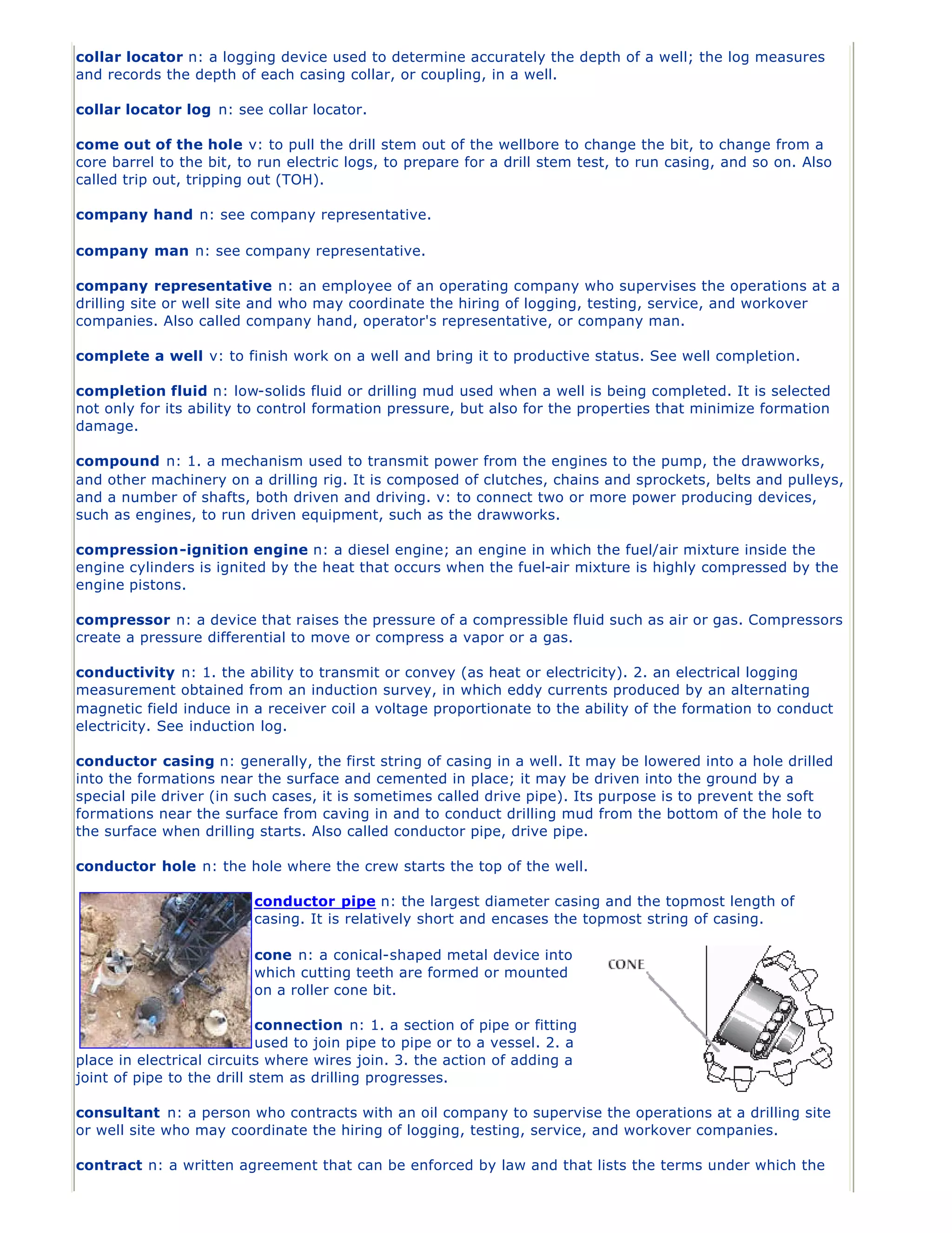 Drilling rig components ( illustrated glossary ) | PDF