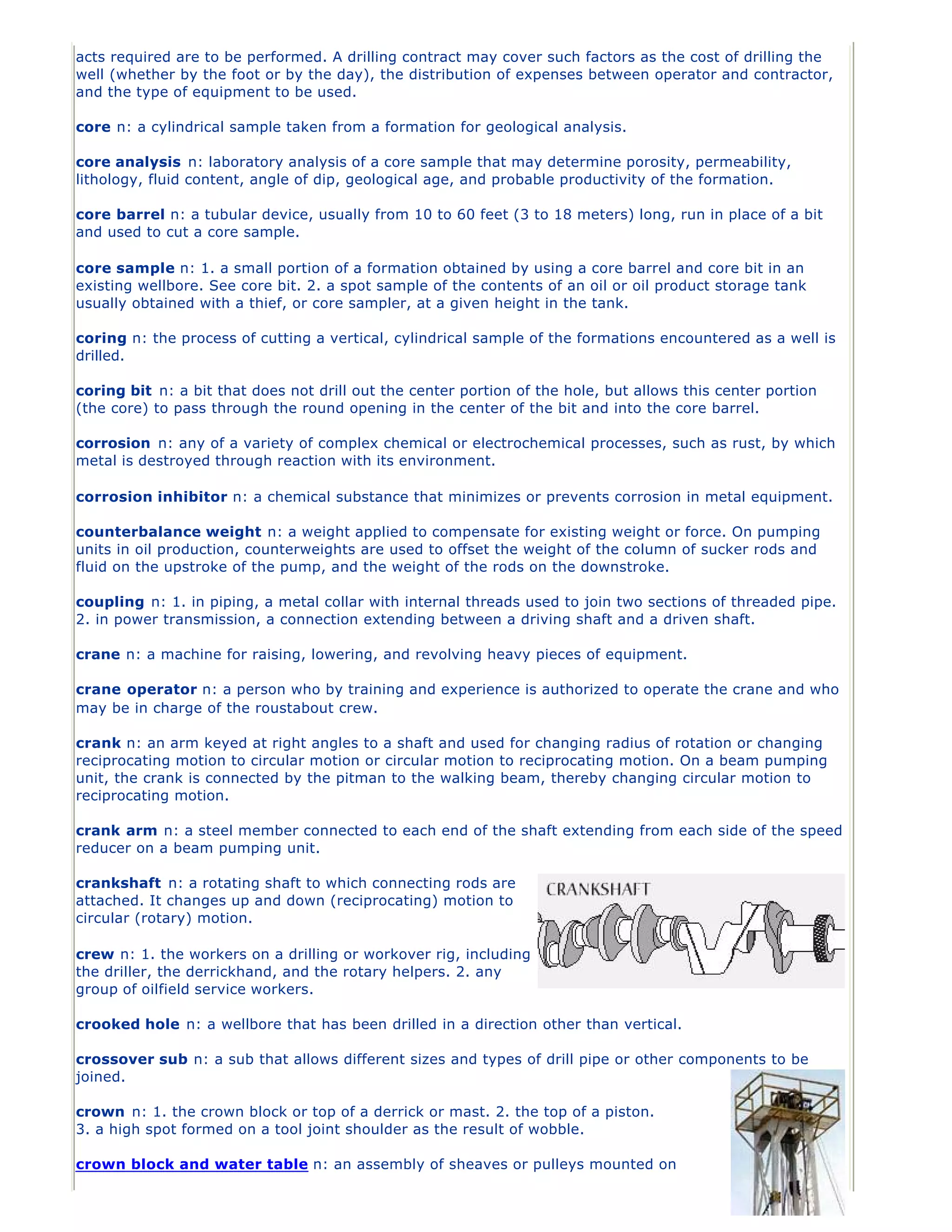 Drilling rig components ( illustrated glossary ) | PDF