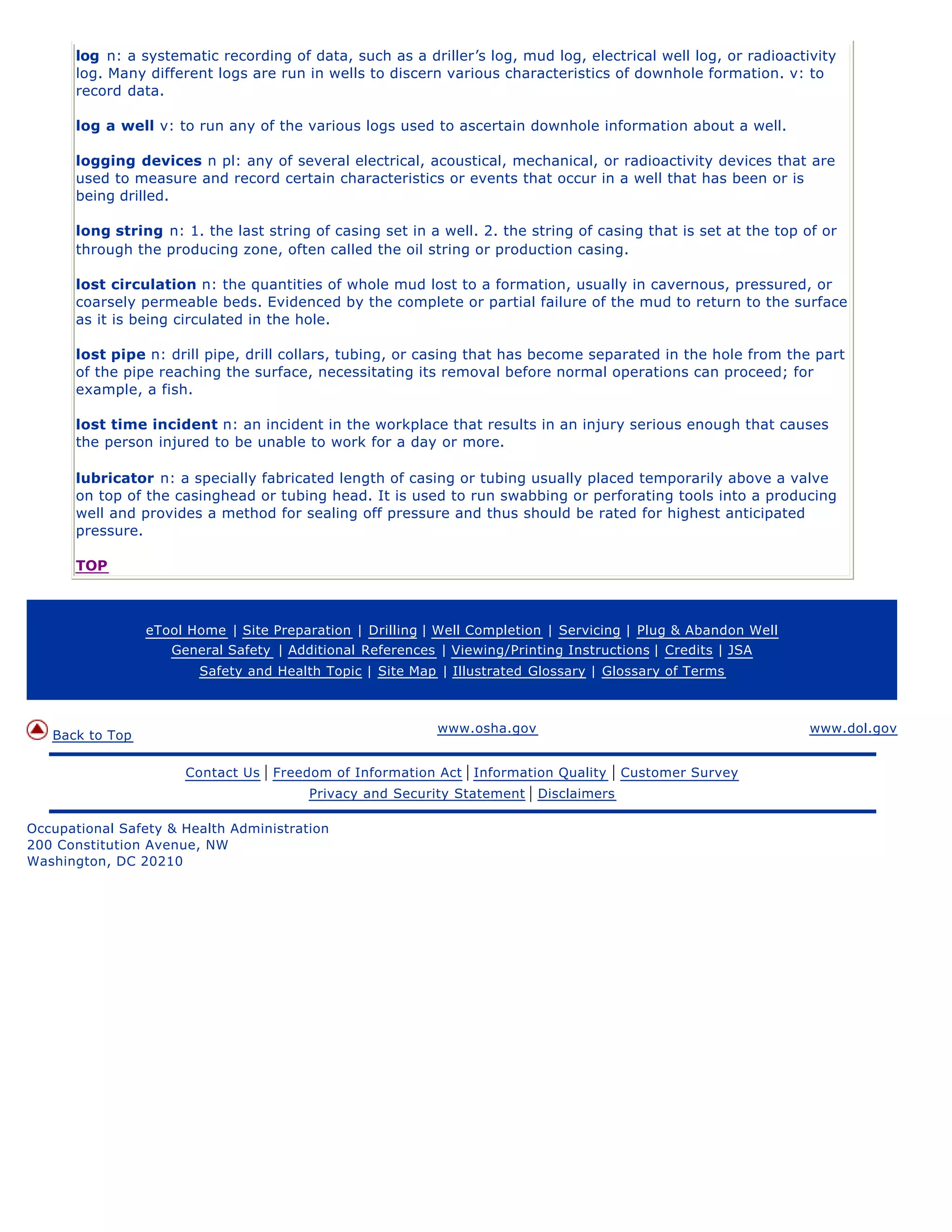 Drilling rig components ( illustrated glossary ) | PDF