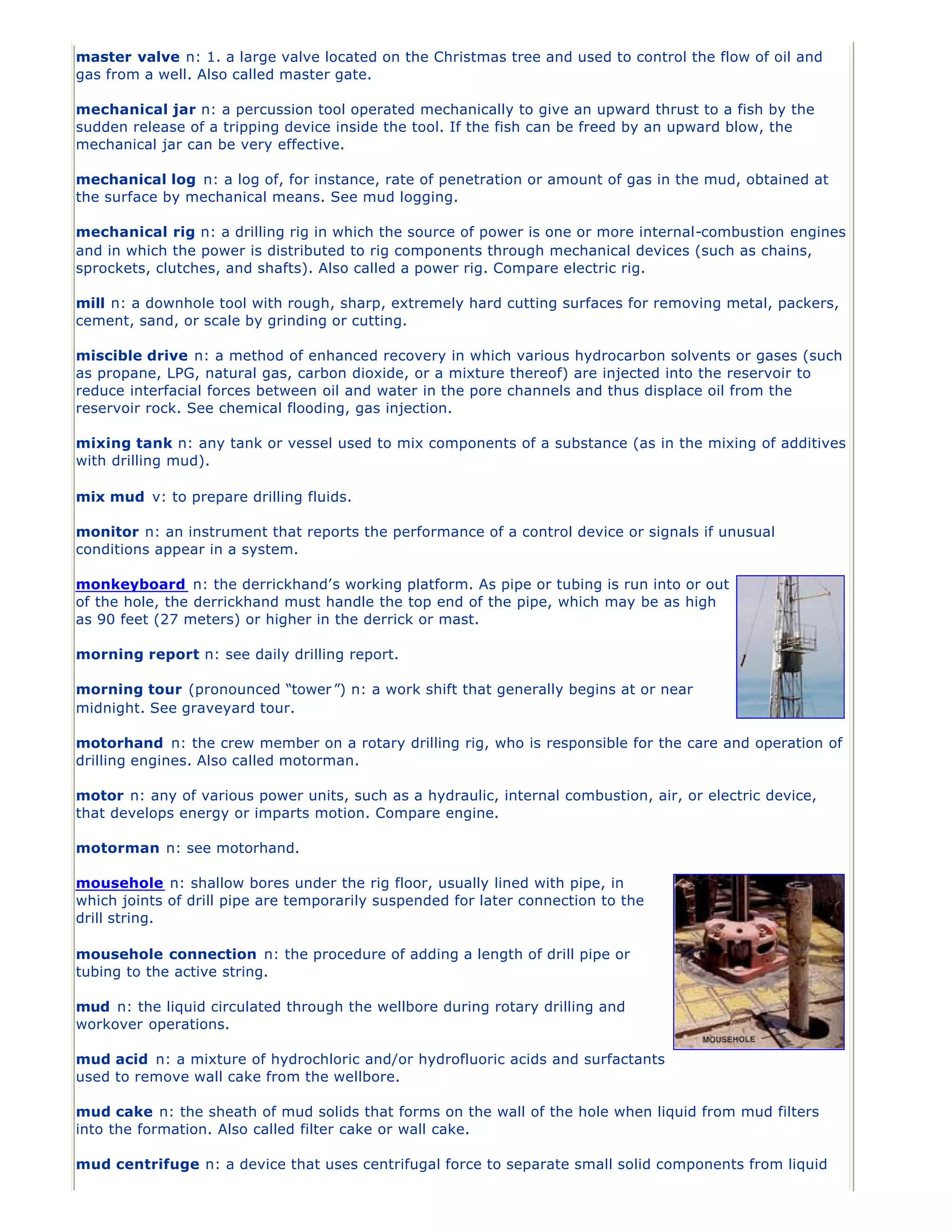 Drilling rig components ( illustrated glossary ) | PDF