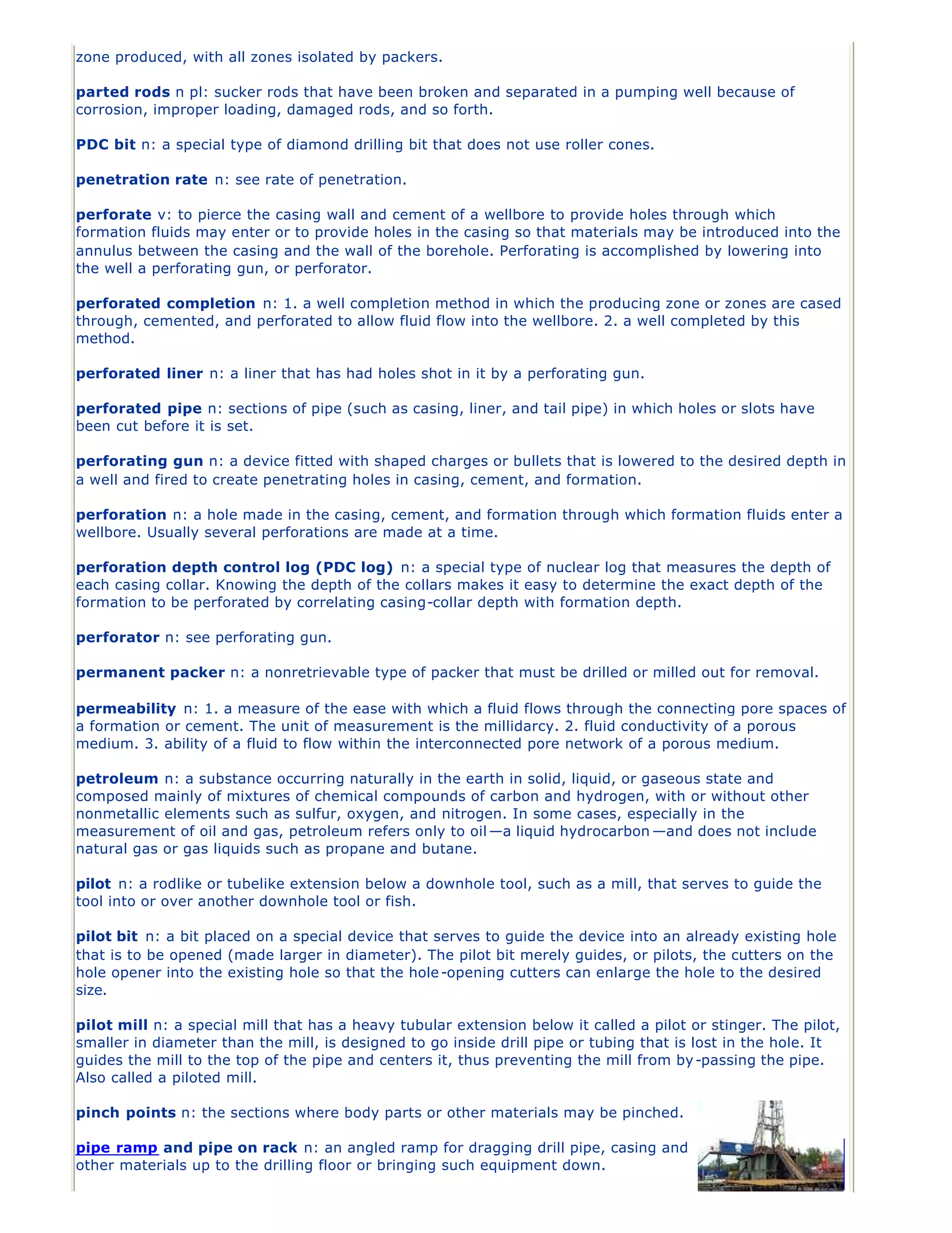 Drilling rig components ( illustrated glossary ) | PDF