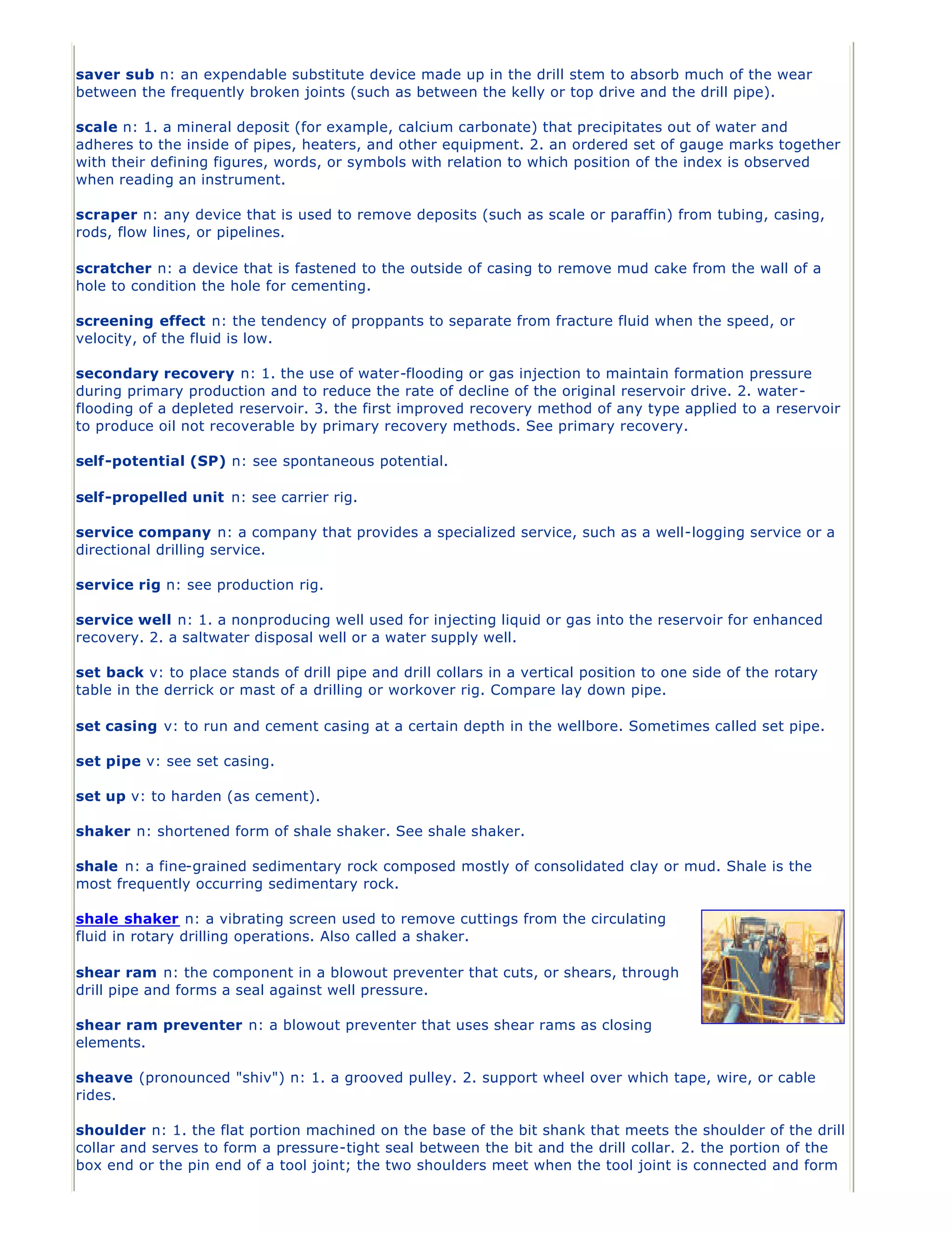 Drilling rig components ( illustrated glossary ) | PDF