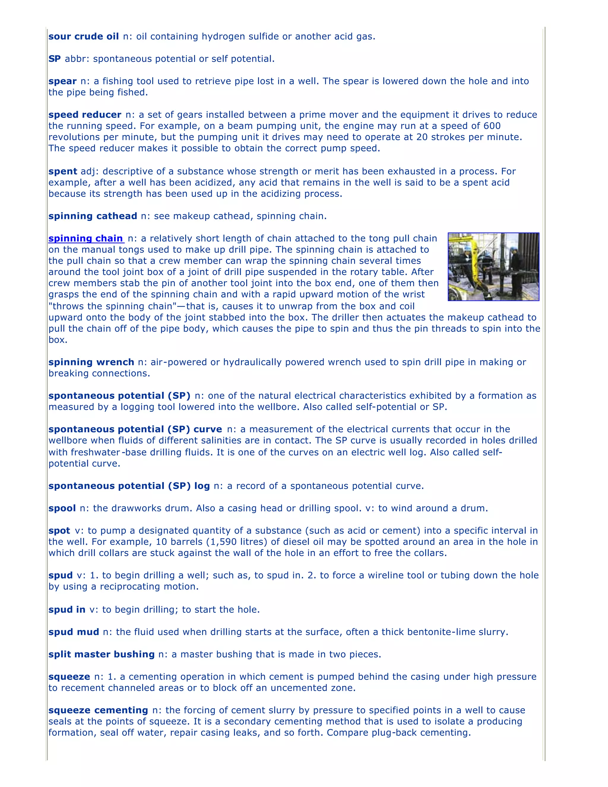 Drilling rig components ( illustrated glossary ) | PDF