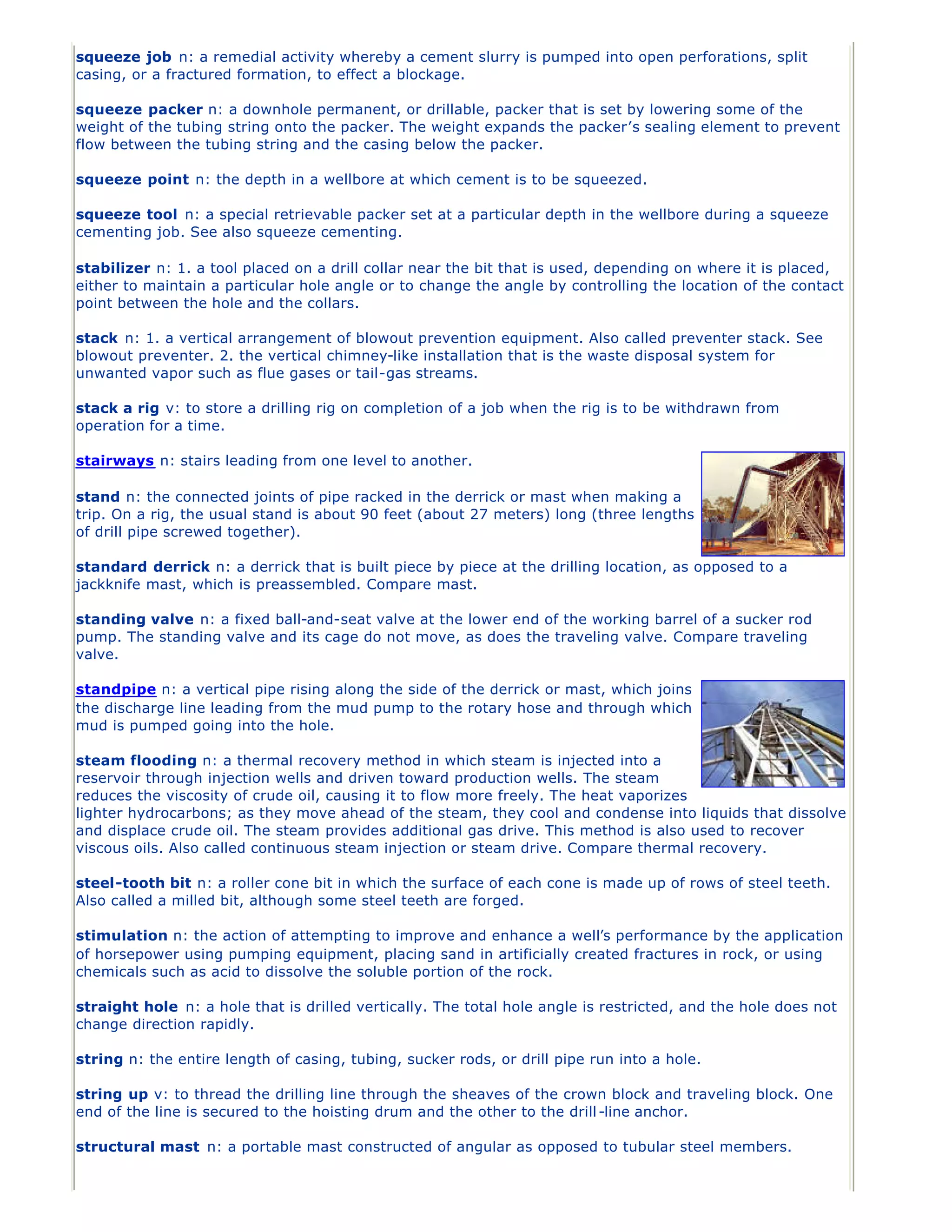 Drilling rig components ( illustrated glossary ) | PDF
