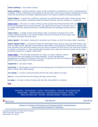 Drilling rig components ( illustrated glossary ) | PDF