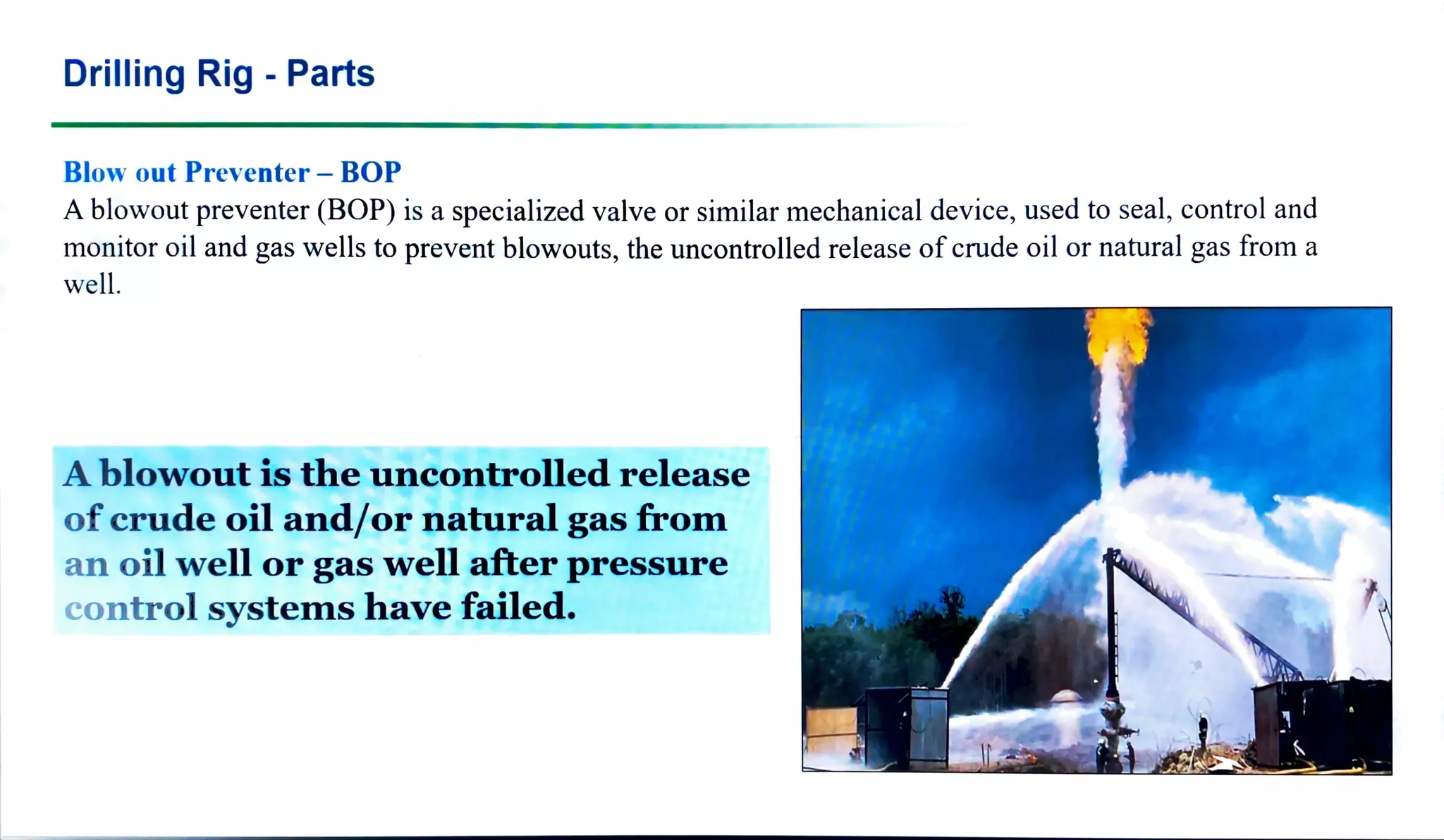 Drilling Rig Operation & Fire Protection Facility I Gaurav Singh Rajput ...