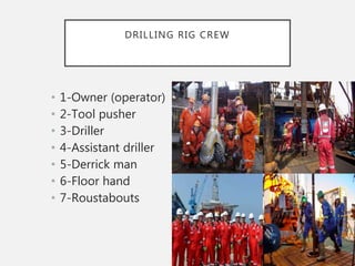Drilling rigs and operations | PPTX