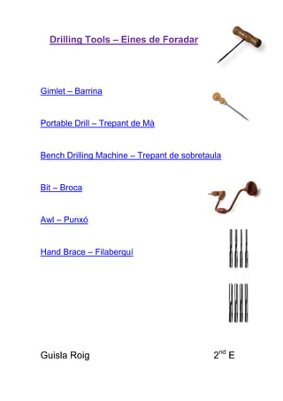 Drilling tools | DOCX