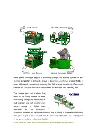 Drilling Waste Management in Oil & Gas Industry | PDF