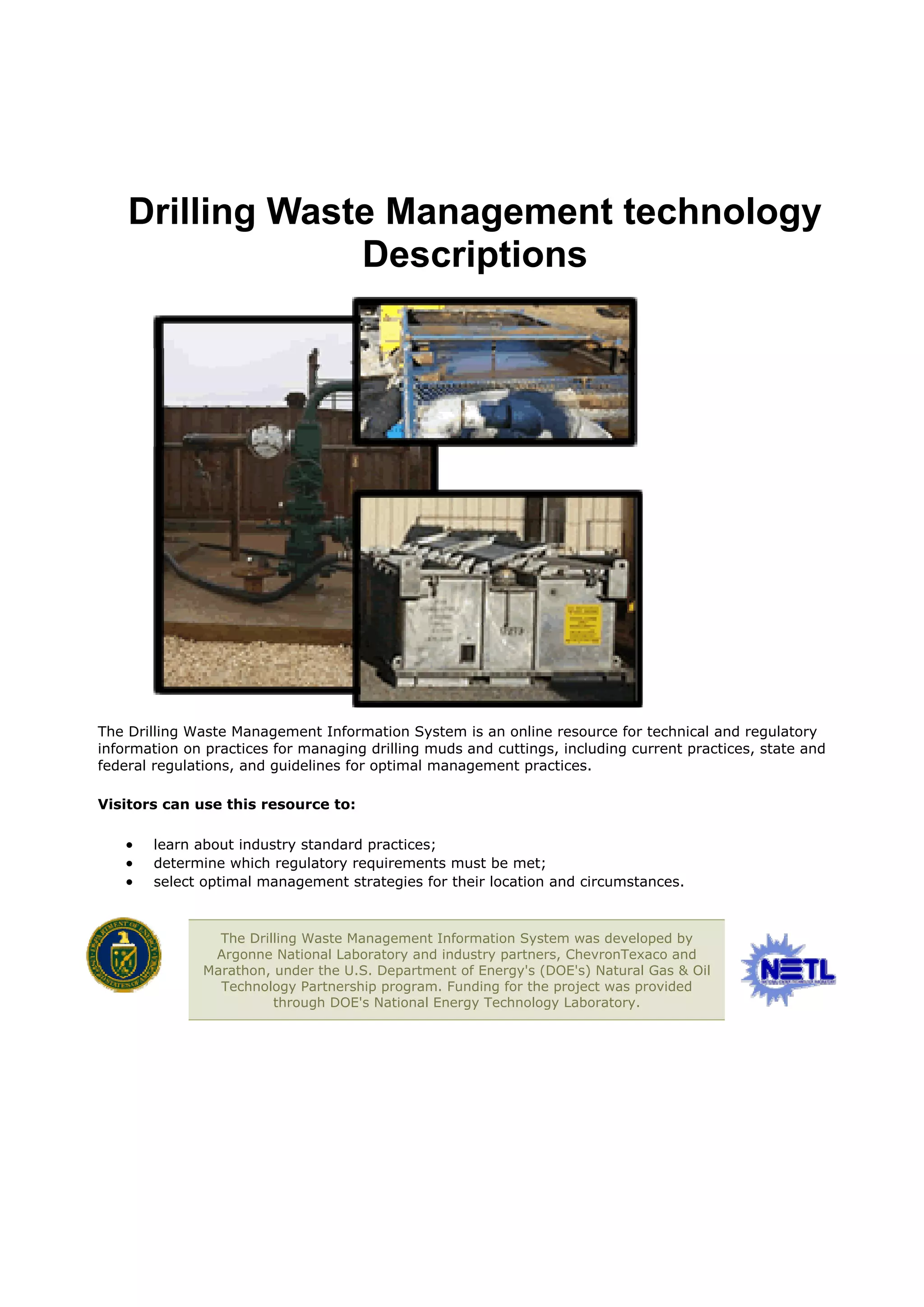 Drilling waste management_technology_1_ | PDF