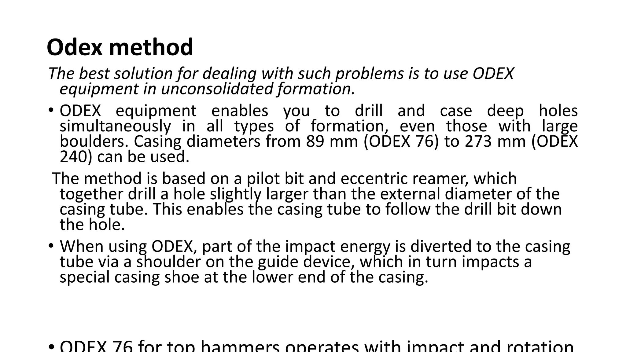 Drilling with Odex Method.pptx
