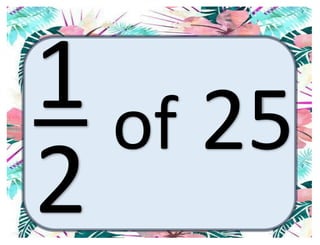 Drill math one half of | DOCX