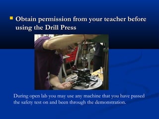 Drill Press Safety PPT | PPT
