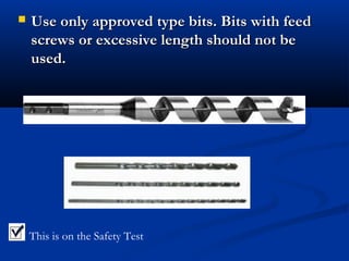 Drill Press Safety PPT | PPT