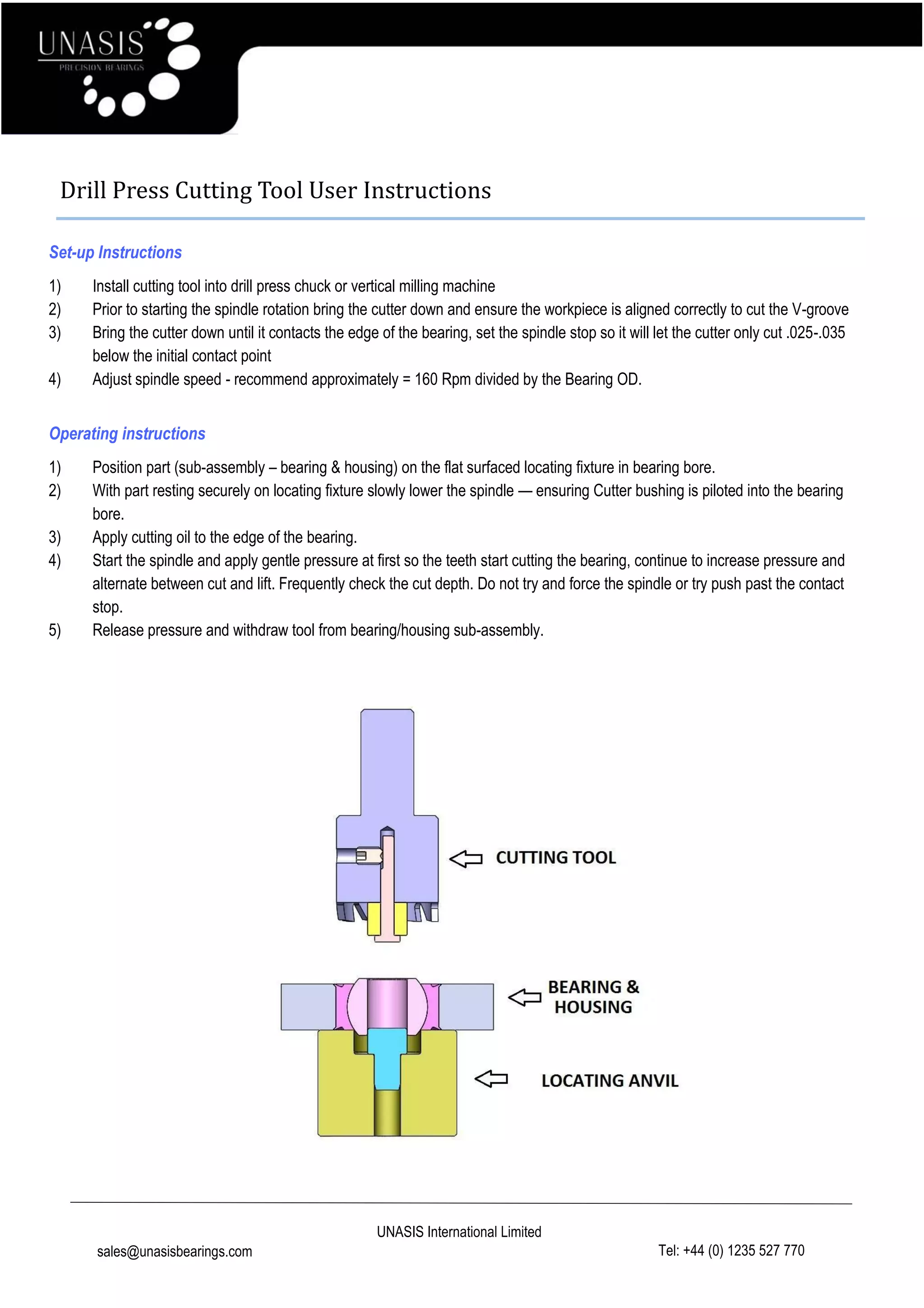 Drill press cutting tool operating instructions | PDF
