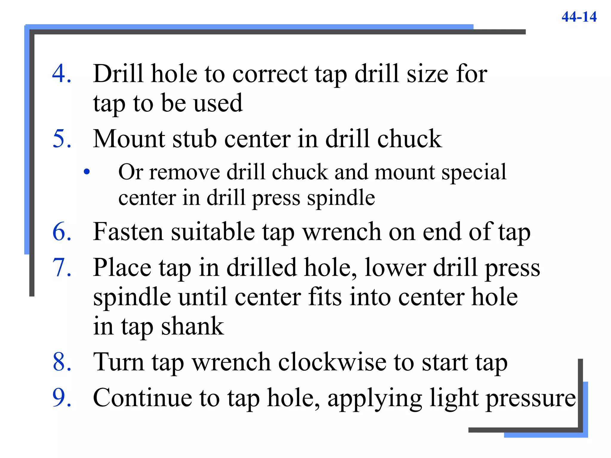 Drill Press Operation.ppt