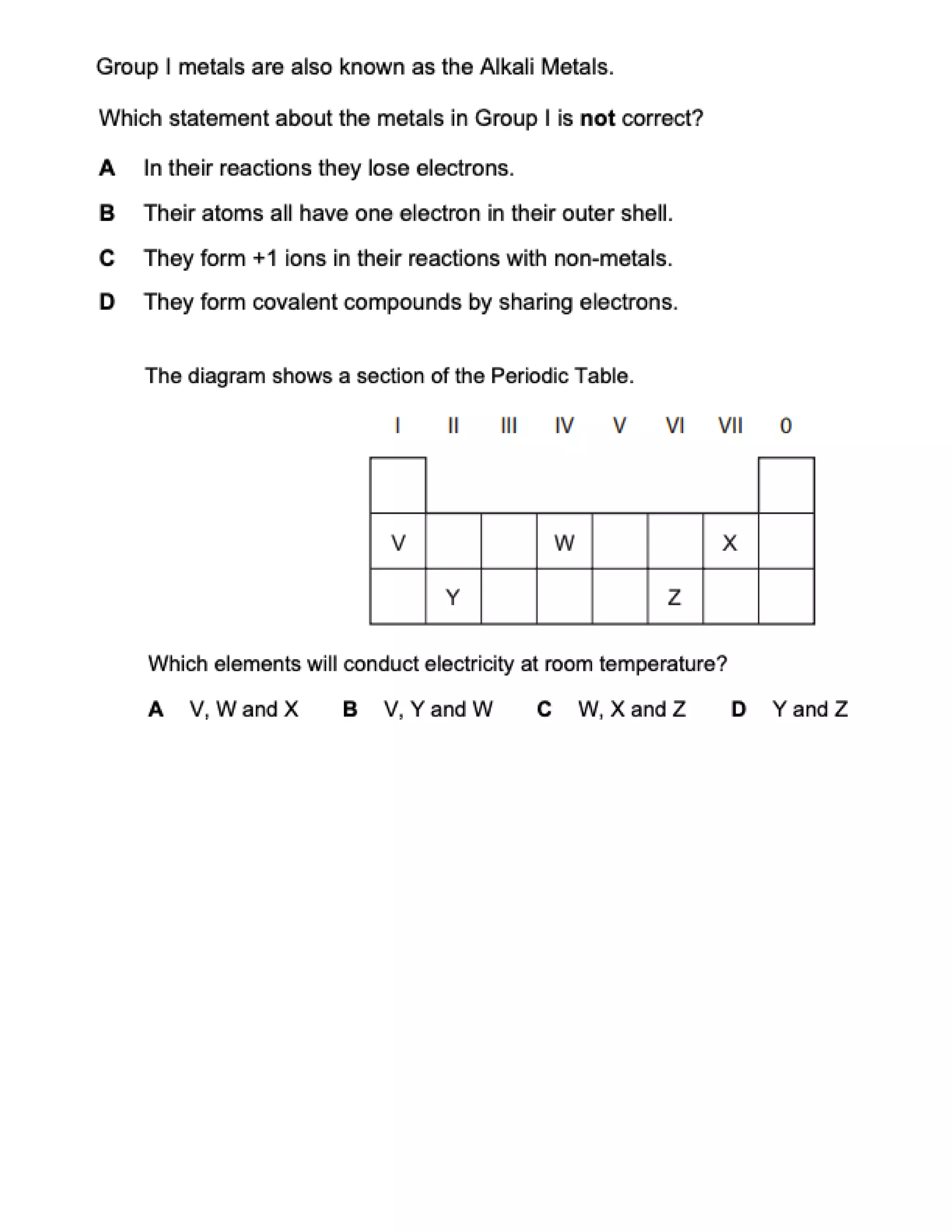 Drills periodi trends, periodic table of elements, sub atomic particles ...