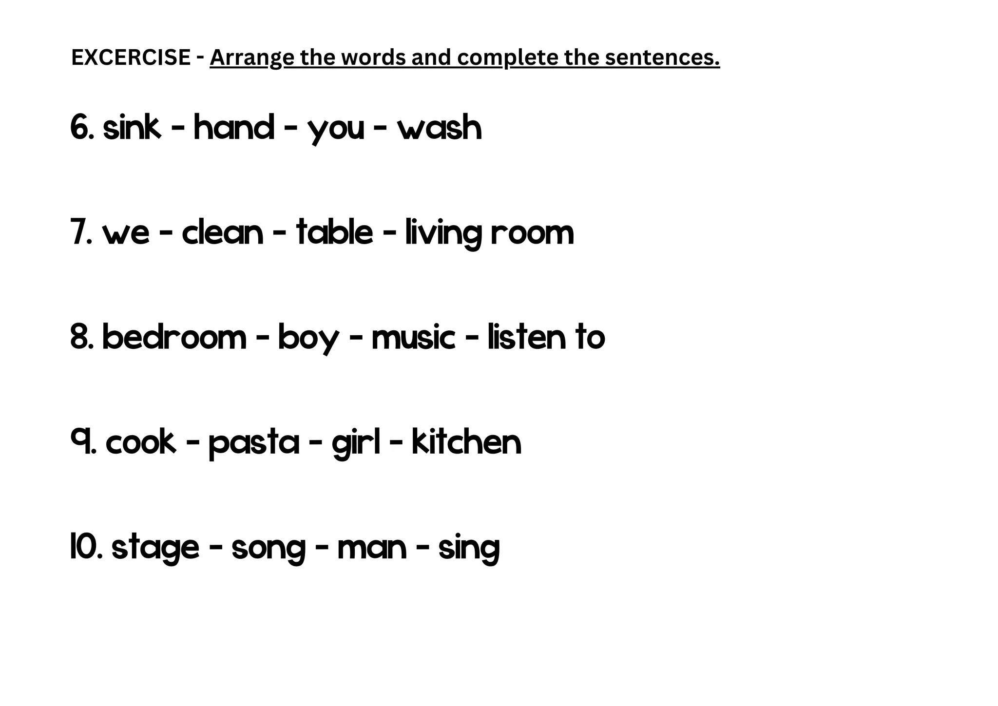 DRILLS ARRANGE TO FORM SENTENCES.pdf