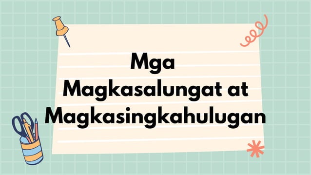 Mga Salitang Magkasingkahulugan At Magkasalungat Ppt - vrogue.co Mga Salitang Magkasingkahulugan At Magkasalungat Ppt - vrogue.co