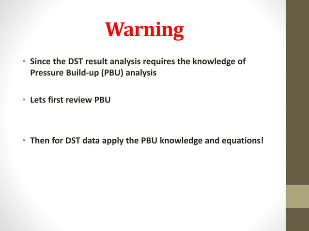 Drill stem test | PPTX