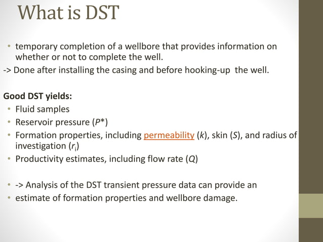 Drill stem test | PPTX