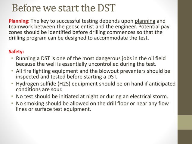 Drill stem test | PPTX