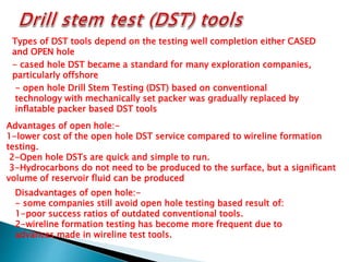 Drill stem test (mtm) | PPTX