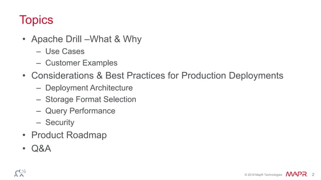 Putting Apache Drill into Production | PPT