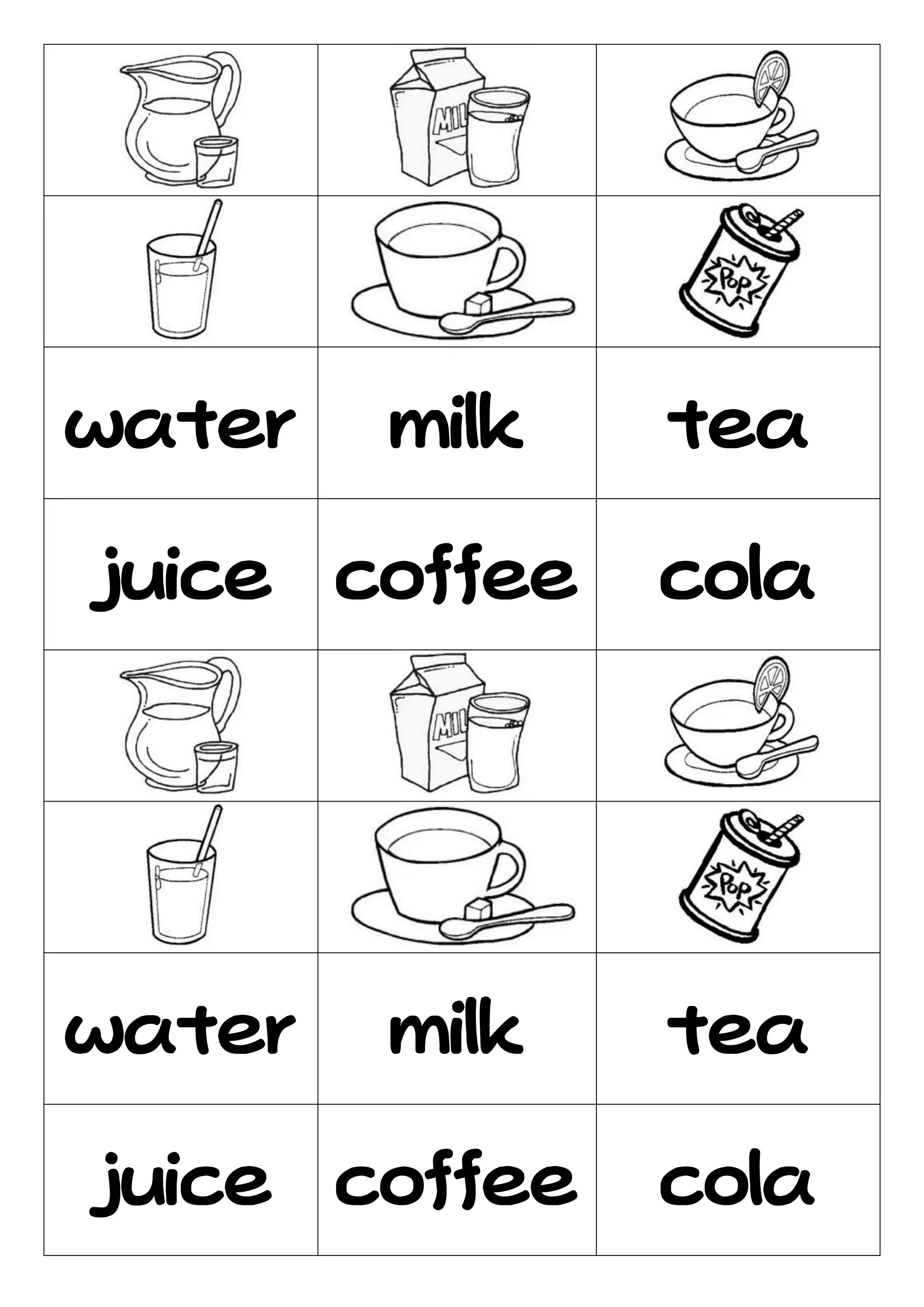 Drink flashcard | PDF