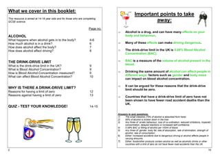 Drinking and Driving: Why do we have a limit? | PPT