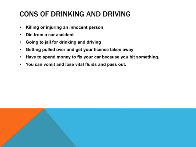 Drinking and Driving | PPTX