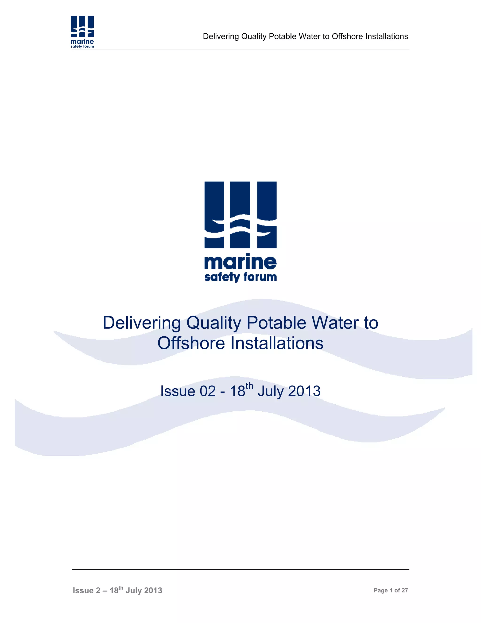 Drinking water guidelines 2 | PDF