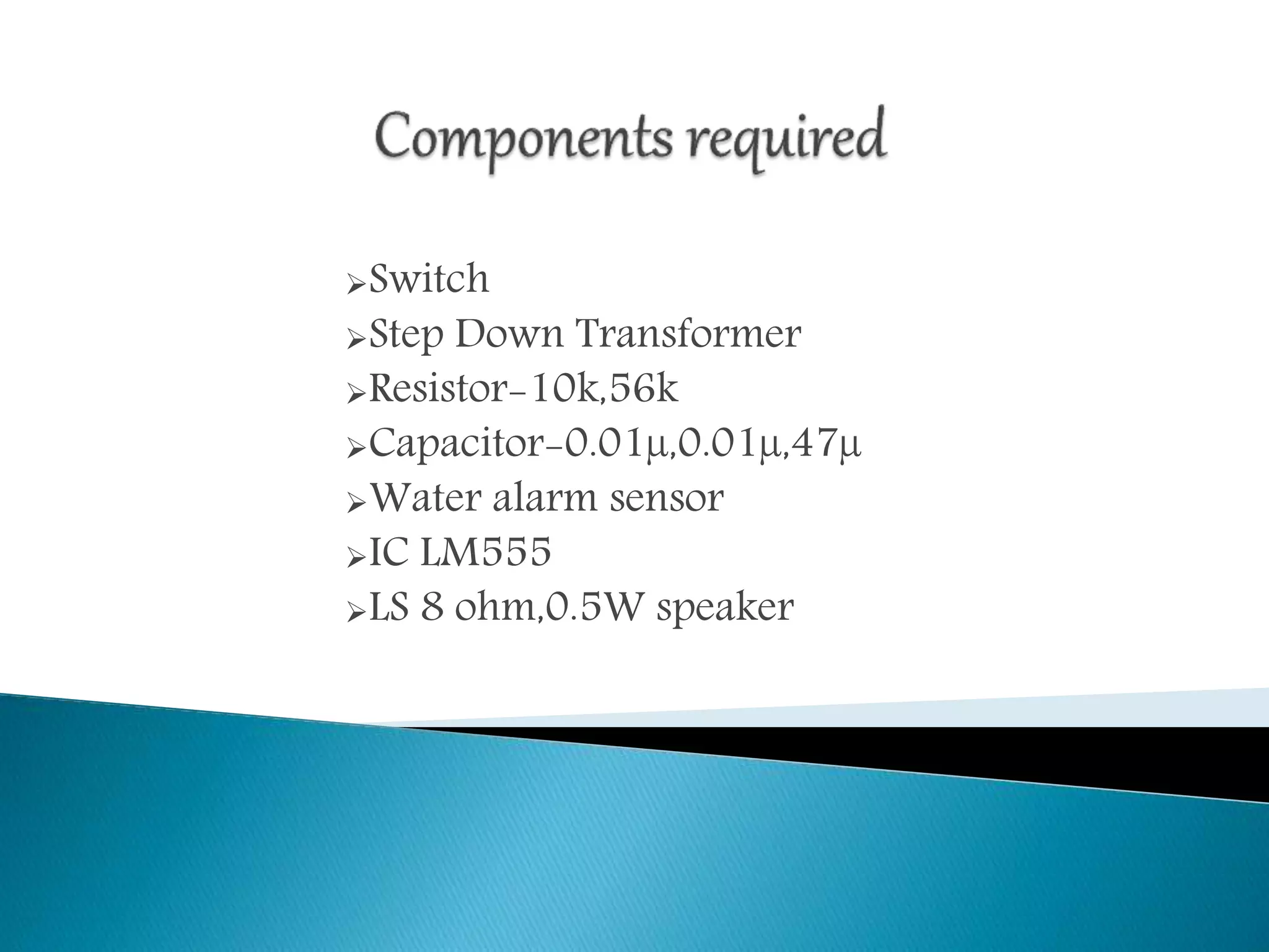 Drinking water alarm | PPTX