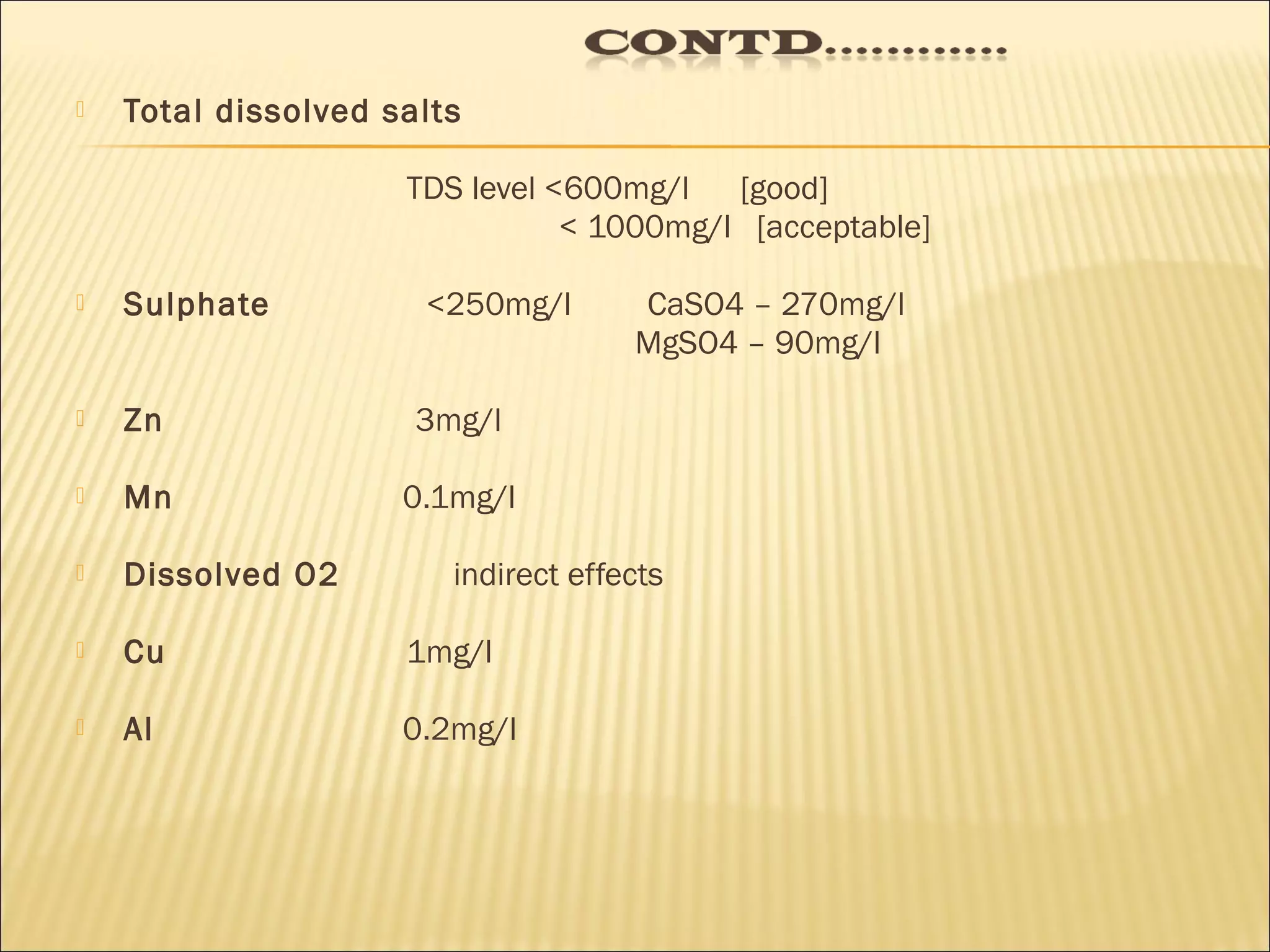 Drinking water quality | PPT
