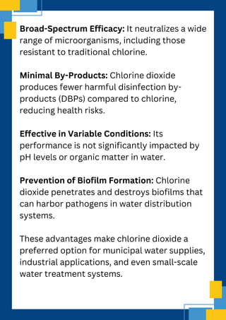 Drinking Water Treatment with Chlorine Dioxide: The Role of GO2 in ...