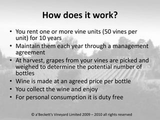 Drink your own wine from your own vineyard | PPT