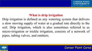 Drip and sprinkler | PPTX