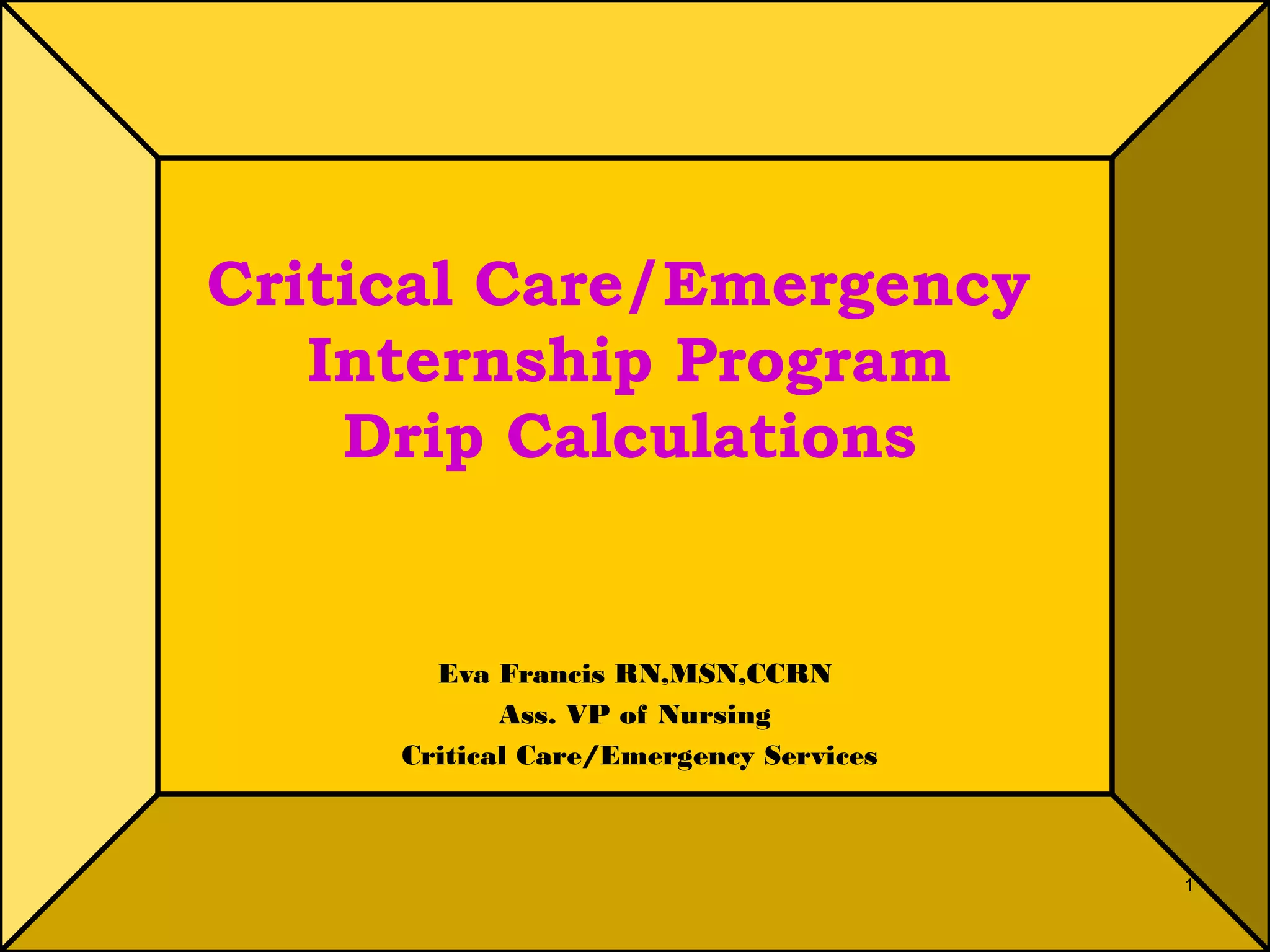Drip calculation powerpoint | PPT