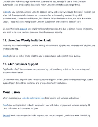 Dripify vs Expandi: A Complete Comparison | PDF