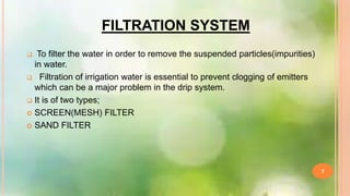 DRIP IRRIGATION | PPTX
