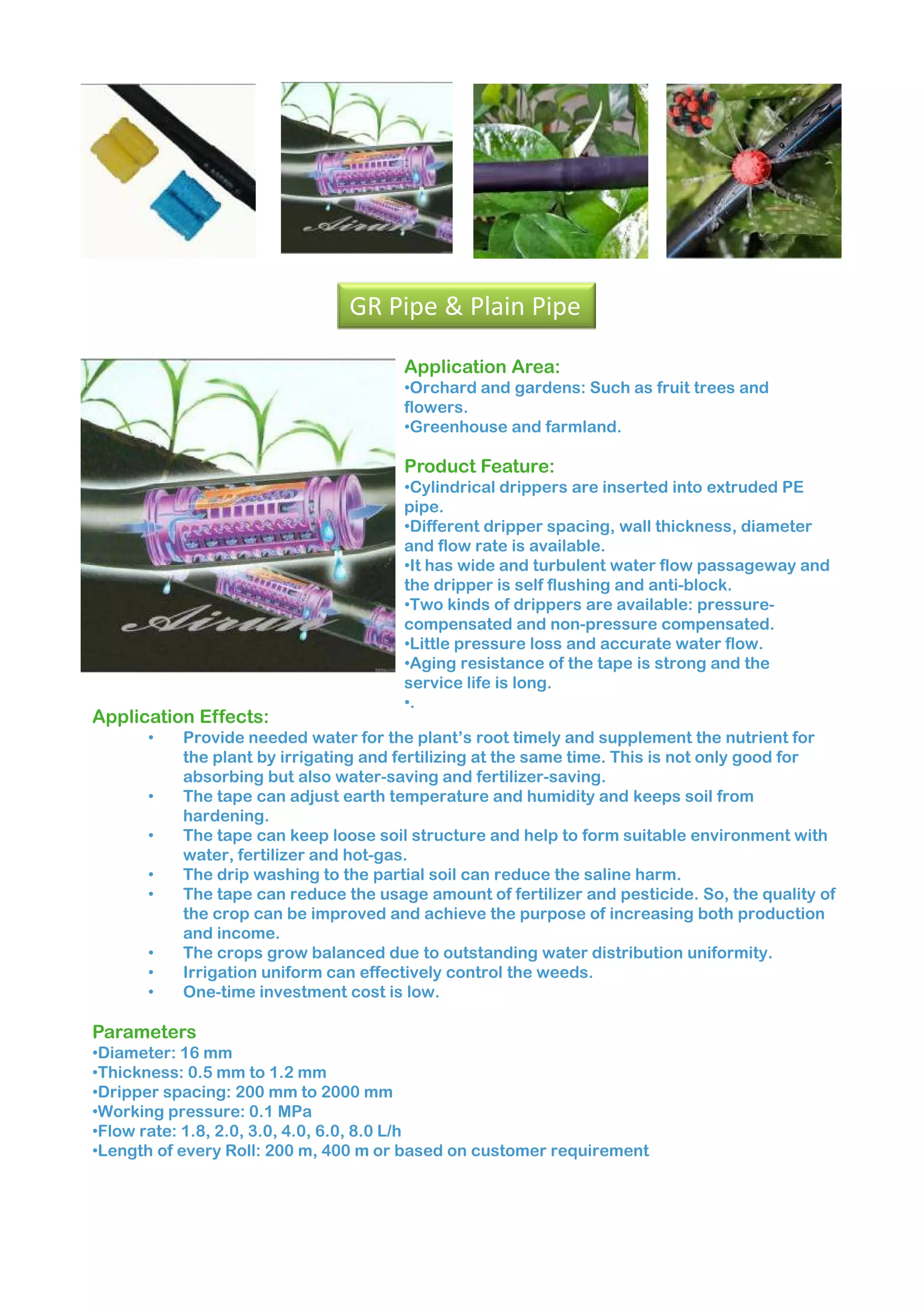 Drip irridation catalogue | PDF