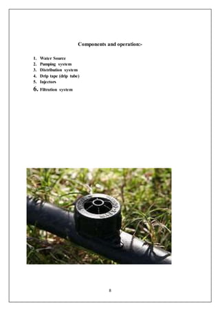 REPORT FILE ON DRIP IRRIGATION | DOCX