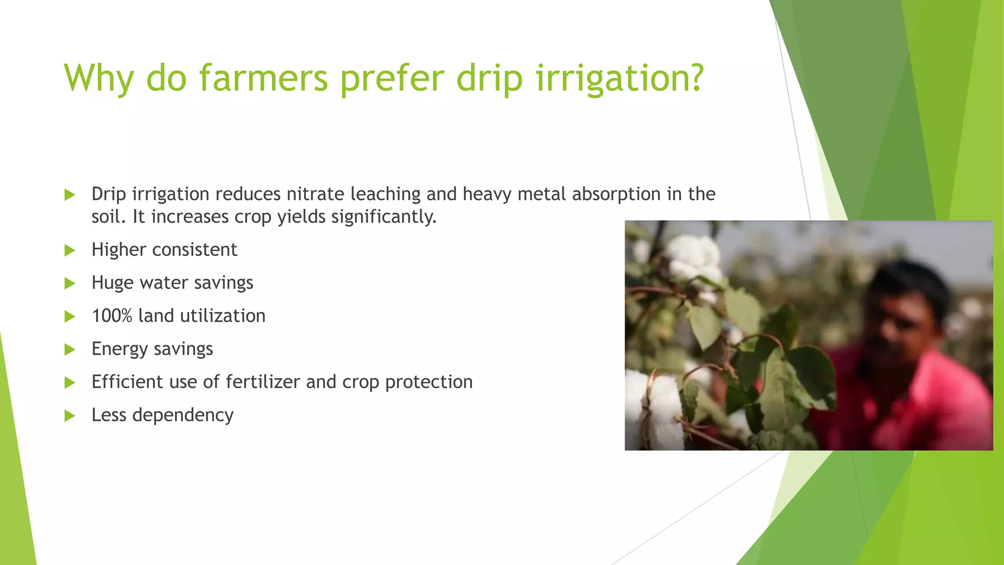 Drip irrigation: Netafim Irrigation India Pvt Ltd | PPTX
