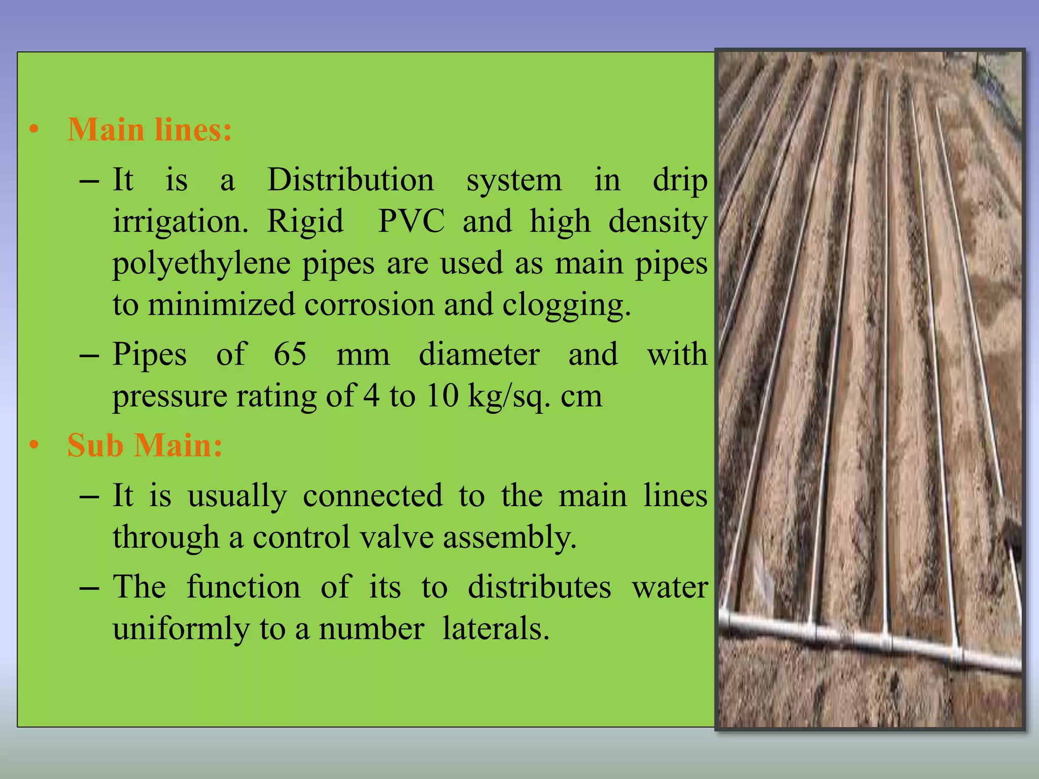 Drip irrigation and fertigation | PPTX