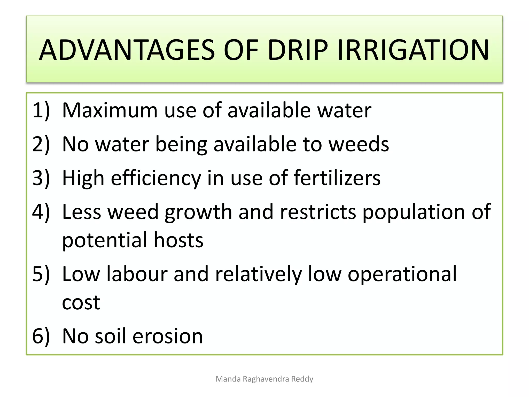 Drip irrigation and fertigation technology | PPTX