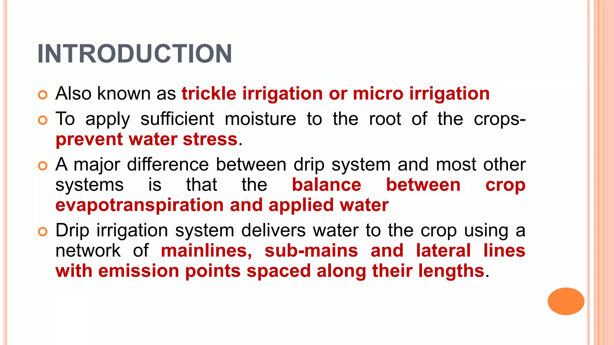 Drip irrigation and fogging system under protected structure | PPTX ...