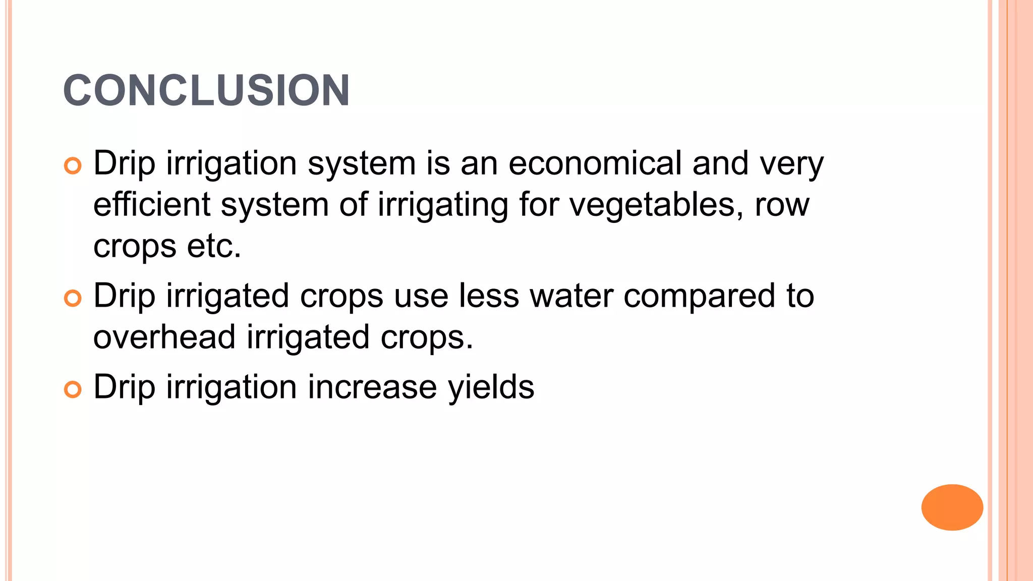 Drip irrigation and fogging system under protected structure | PPTX